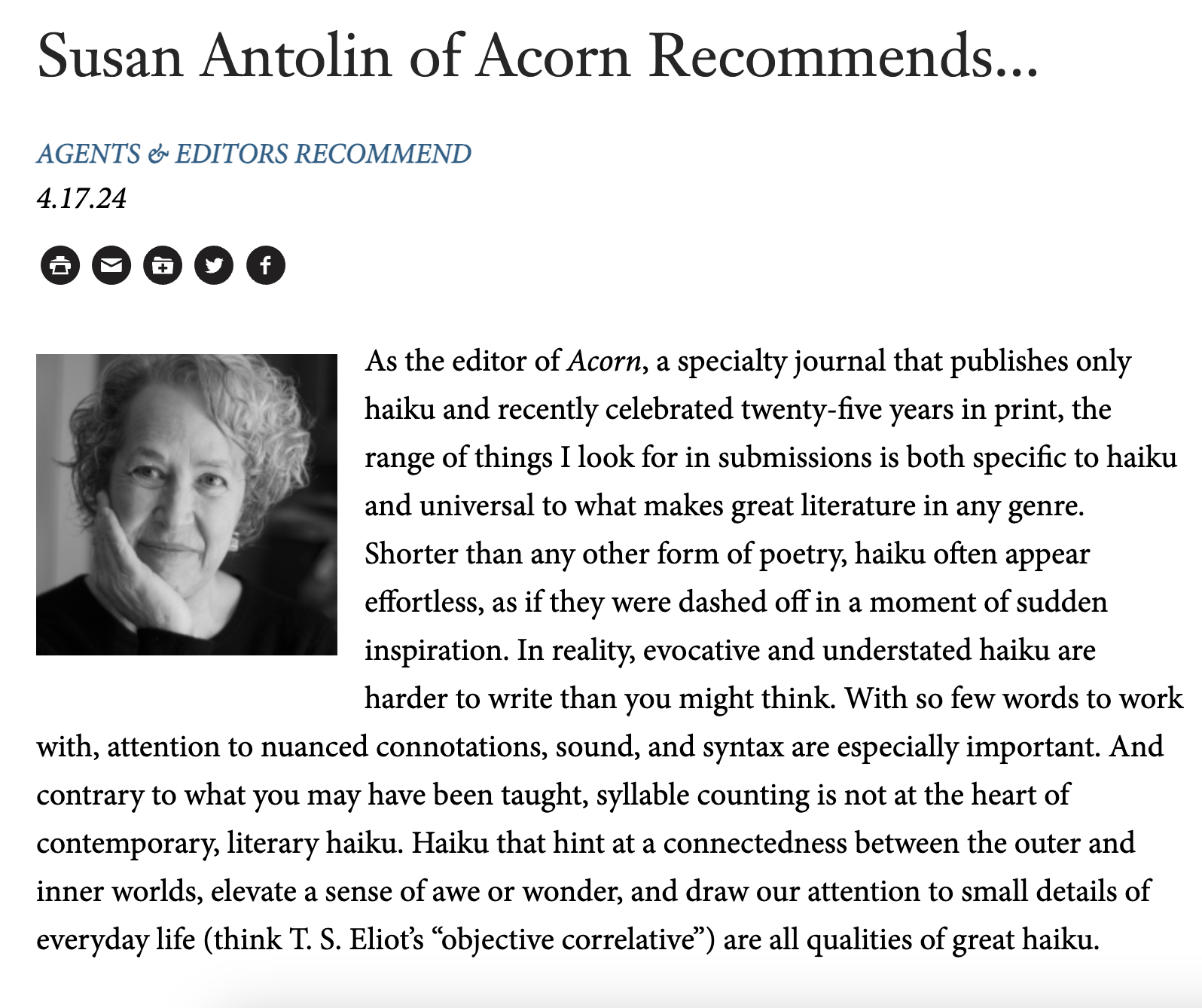 From the world of a haijin – Sangita Kalarickal